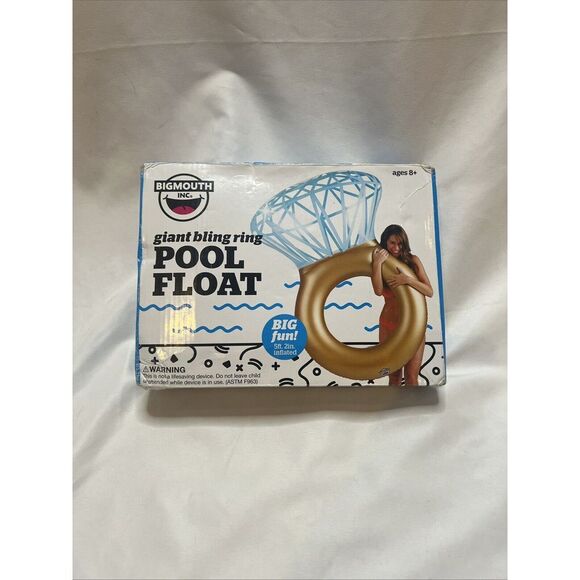 Other | Giant Bling Ring Swim Inflatable Pool Toy Float Party ...